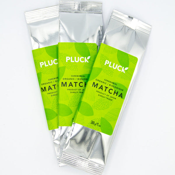 Premium Ceremonial Matcha Tin REFILL (Organic) -PLUCK Tea - Outpost Coffee Roasters